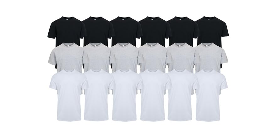 Heavyweight S/S Crew Neck Tees 6, 12, OR 18Pk