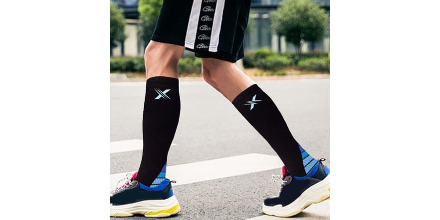 Extreme Fit Unisex Gold Compression Socks 6P