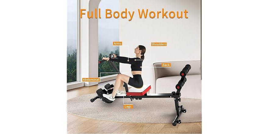 Upreign Adjustable Rowing Machine 12 Modes