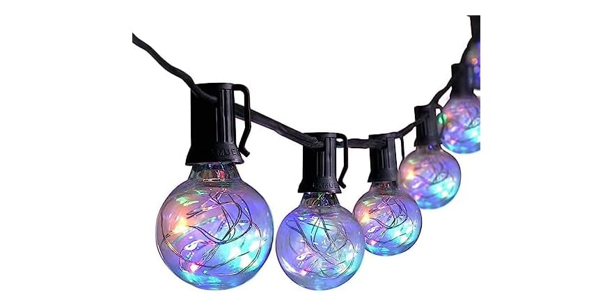 Brightown USA Patio String Lights, 25Ft Multicolor