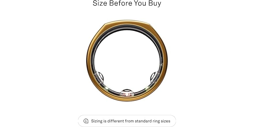 Smart Ring Gen3, Size 7, Gold Heritage