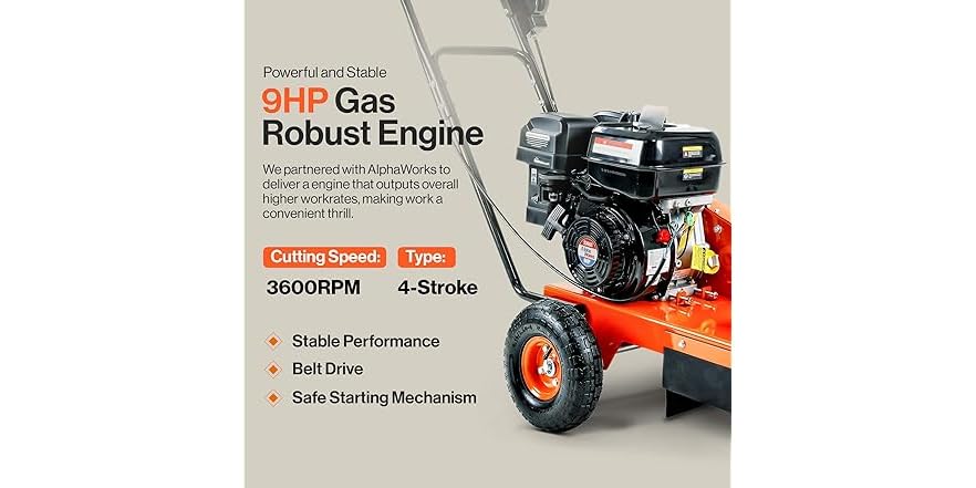 SuperHandy Gas Stump Grinder