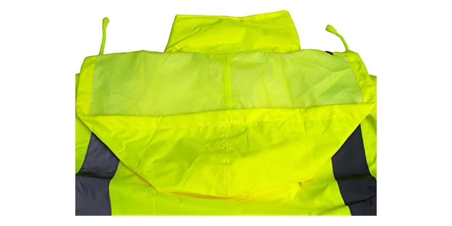 RK Safety Class 3 Rain Suit, High Visibility Reflective (Extra Large, Lime)