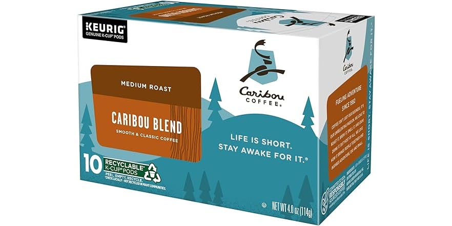 (120 Count) Caribou Coffee Caribou Blend K Cups