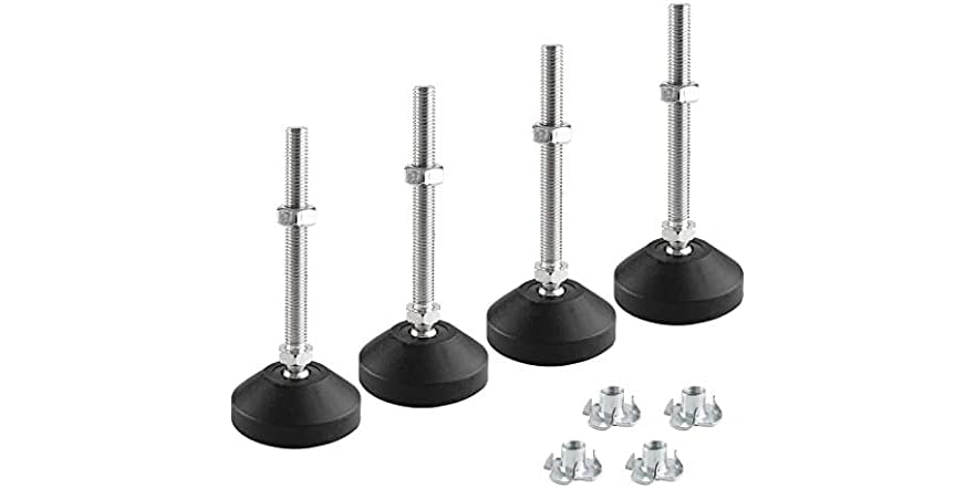 Lanzeuta 4pcs Swivel M10 Leveling Feet