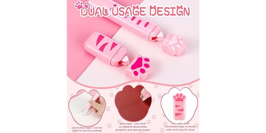 400 Pcs Cute Cat School Supplies