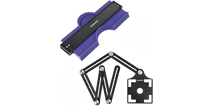 WORKPRO 10" and 6-Sided Angle Measuring Tool Kit