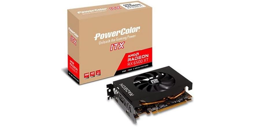 PowerColor AMD RX 6500 XT ITX Graphics Card