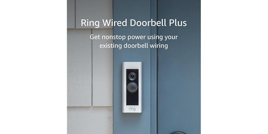 Ring Wired Doorbell Plus (New) (Open Box)