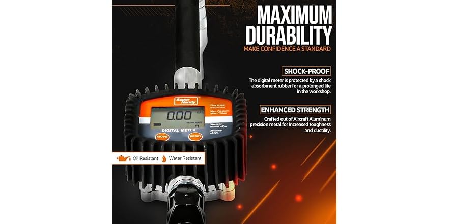 SuperHandy Digital Oil Control Valve Flow Dispenser