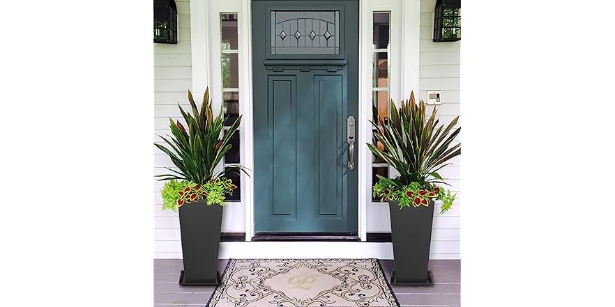 Elevens Tall Planters 30 Inch Tapered Sq