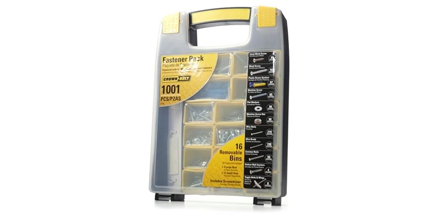 Crown Bolt 1001-Piece Fastener Kit