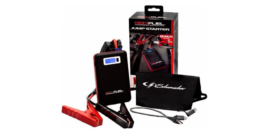 Red Fuel Power 8000mAh Jump Starter