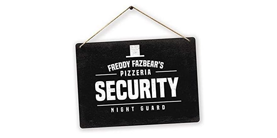 Funny Security Wall Sign 8x12 inch