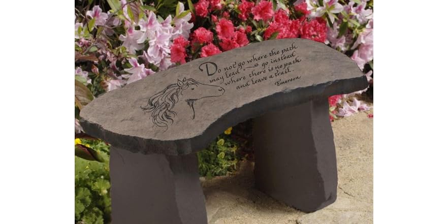 Cast Stone Memorial Garden Bench