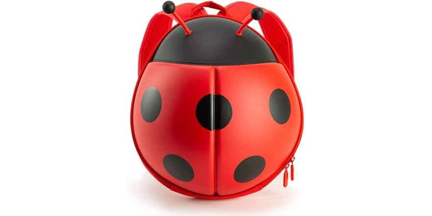 Kiddietotes Ladybug Backpack Red