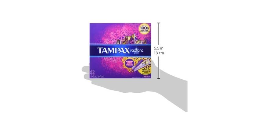 Tampax Radiant Plastic Tampons