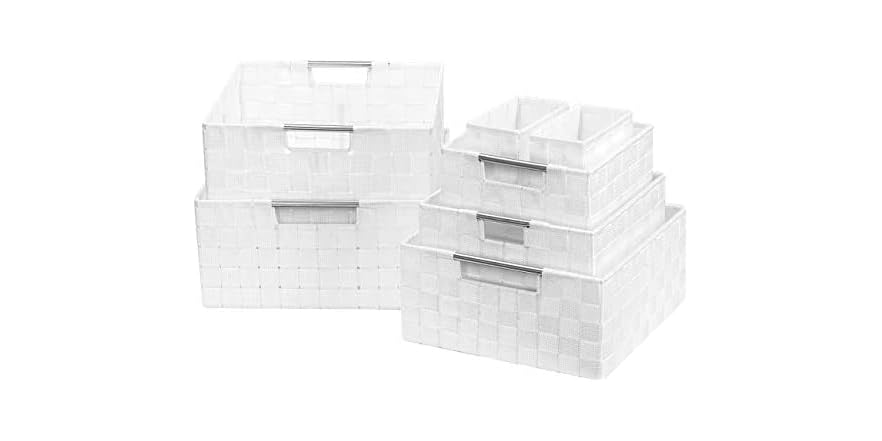 Woven Container Tote, 7pc