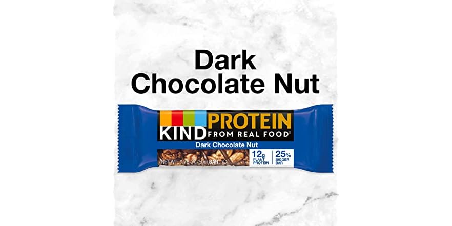 KIND Protein Bars, Double Dark Chocolate Nut, 12 count