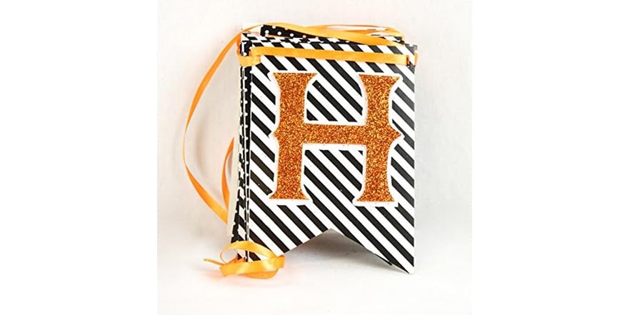 DII Glitter Happy Halloween Paper Banner