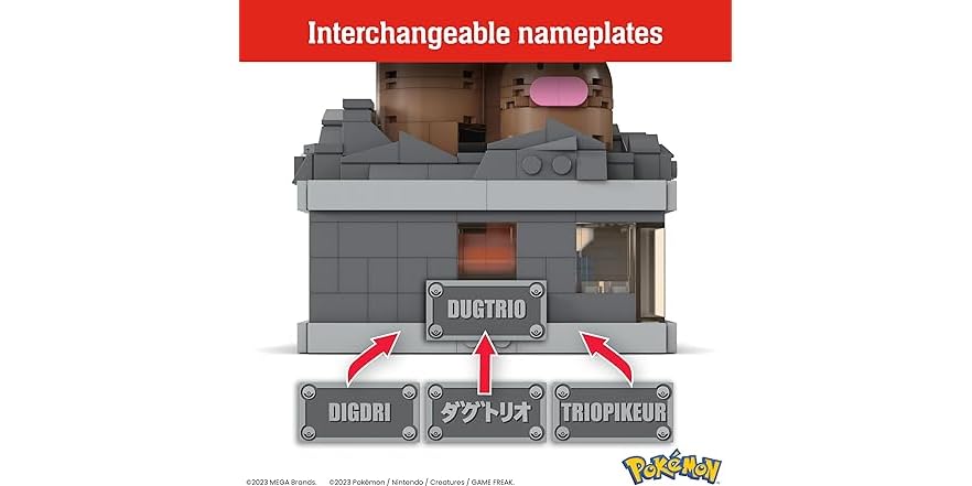 MEGA Pokémon Building Set, Dugtrio