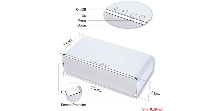 Alarm Clock Wireless Charger w/ Wall Adapter