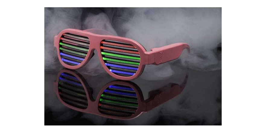 Sound Reactive Light Up LED Rave Glasses