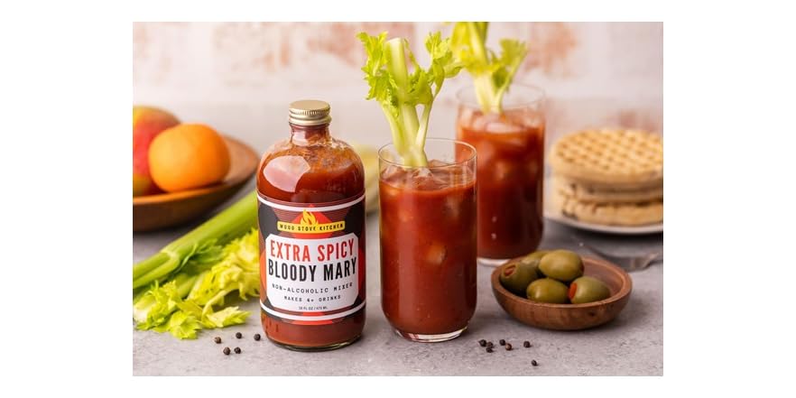 (3 Pack) Wood Stove Kitchen Extra Spicy Bloody Mary Mixer