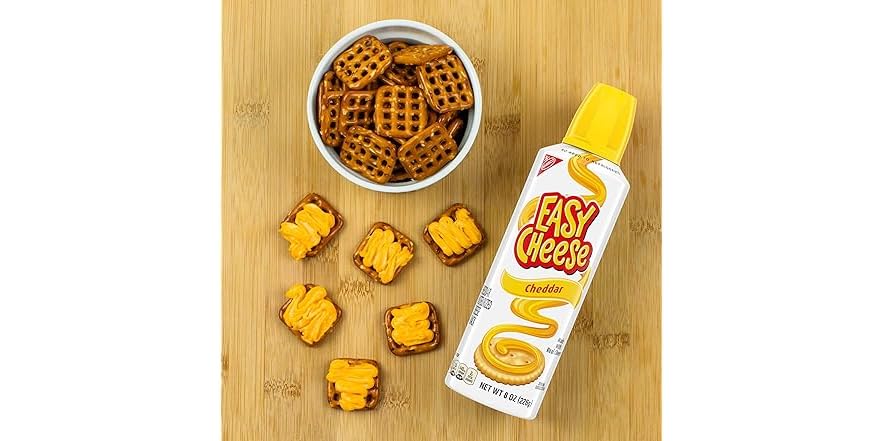 Easy Cheese Cheddar Cheese Snack, 8 oz
