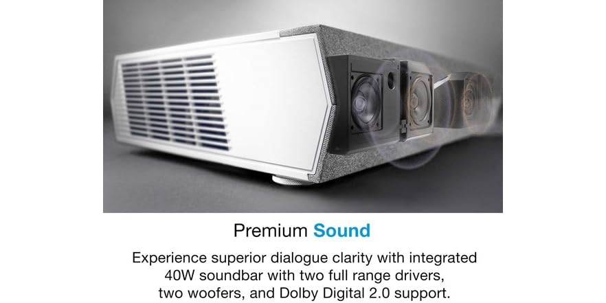 Optoma CinemaX P2 Smart 4K UHD Laser Projector