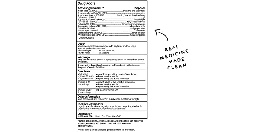 Genexa Allergy Care - 60 Tablets