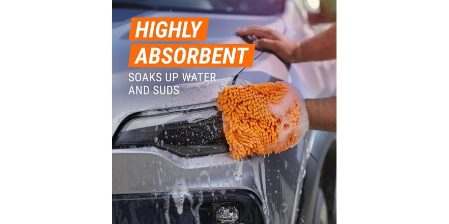 Armor All Microfiber Car Wash Mitt, 2 Each
