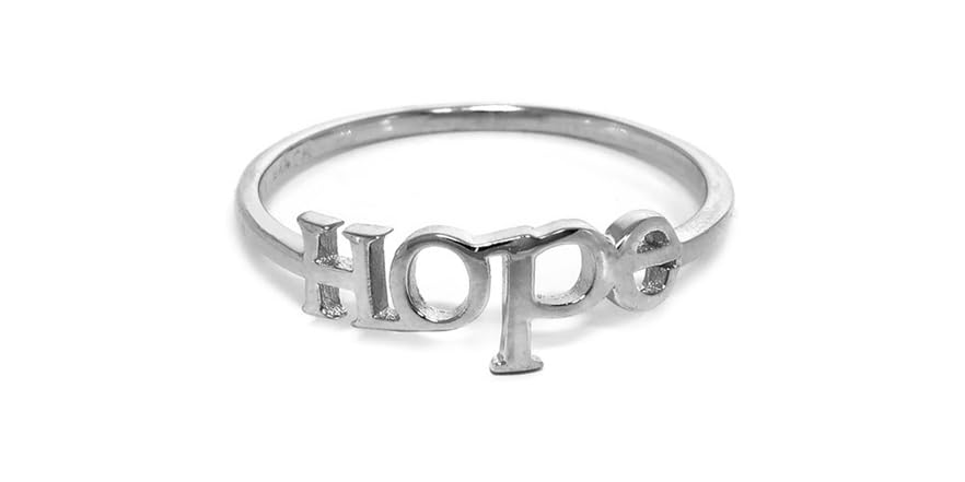 Solid Sterling Silver "Hope" Ring