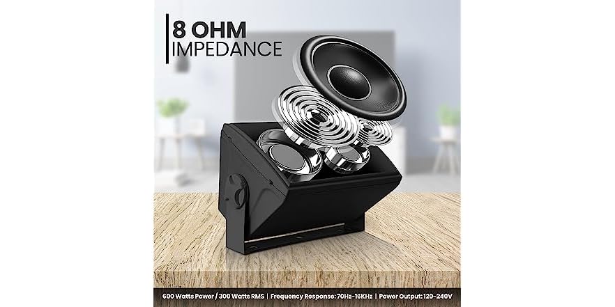 Pyle 5.25'' Pro-Active Wall-Mountable Speakers