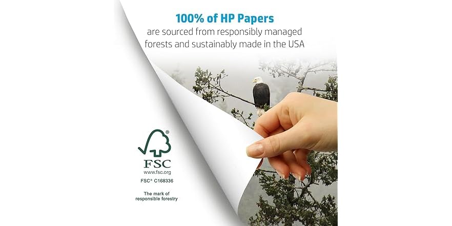 HP Printer Paper | 8.5 x 11 Paper | Premium 24 lb | 1 Ream