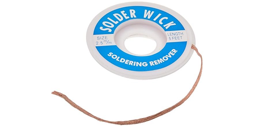 Desoldering Wick, 2.5mm, 5'