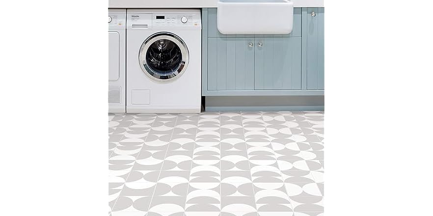 Eclipse Peel & Stick Tiles, white/Off white 10pc