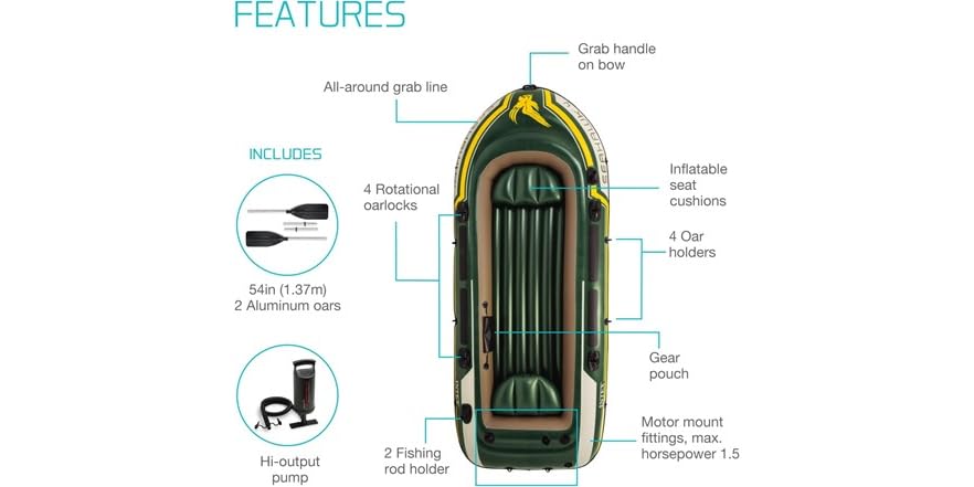 Intex Seahawk 4-Person Inflatable Boat