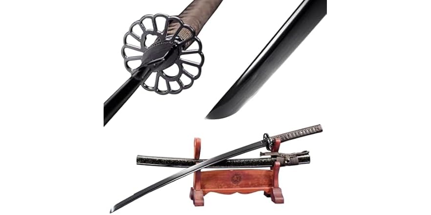 FUQIUSHAN Handmade Black Katana