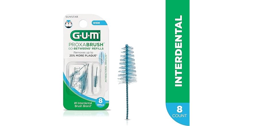GUM Proxabrush Go-Betweens Refills, 8ct