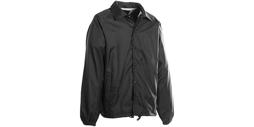 First Class Nylon Windbreaker (3XL, Black)