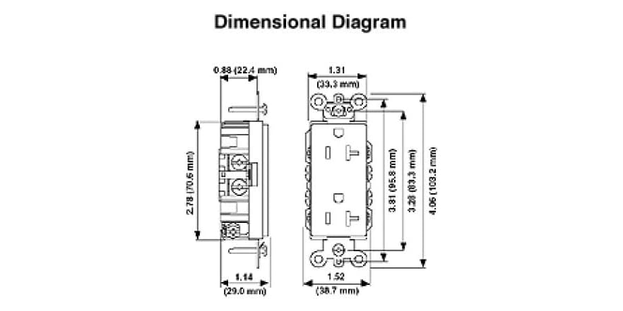 Leviton 5325-WSP Grounded Outlet