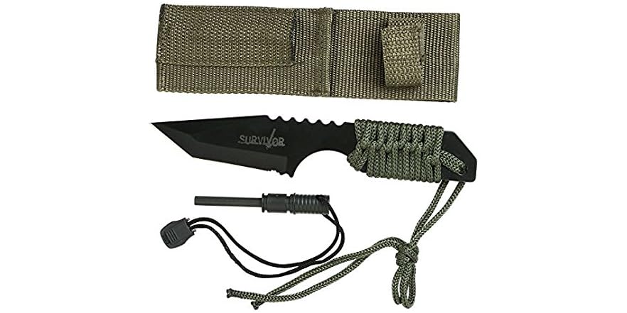 Survivor Fixed Blade Outdoor Tanto Knife