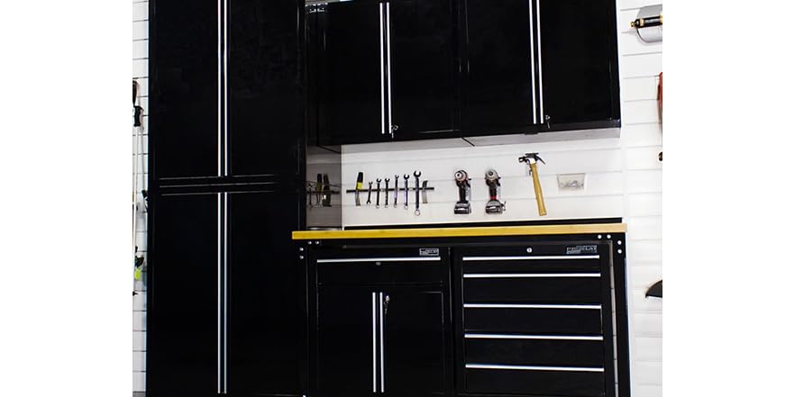 Proslat 6 Piece Steel Cabinet Set, Black