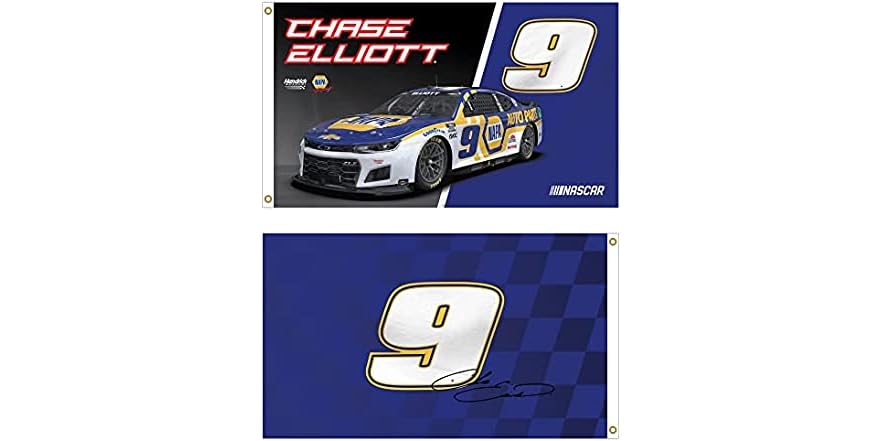 Chase Elliott 2022 Double Sided Flag