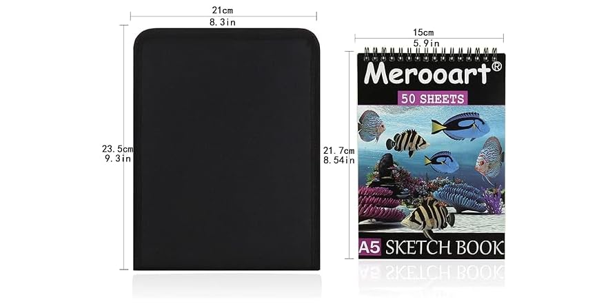 43Pc Colored Pencil Sketch Book Set