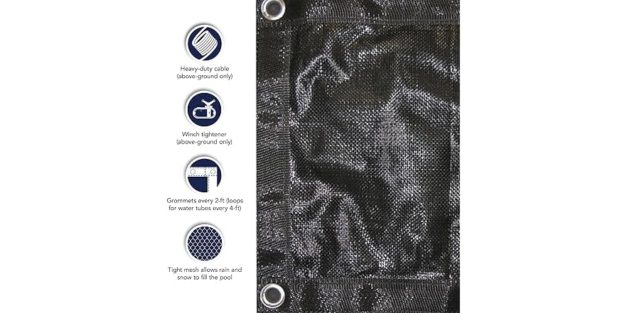 Blue Wave 10 ft Round Mesh Cover for Above Ground Pool