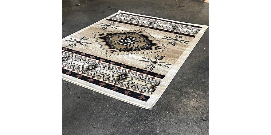 Bellagio Southwest Square Native American Tribal 5'3" x 4'