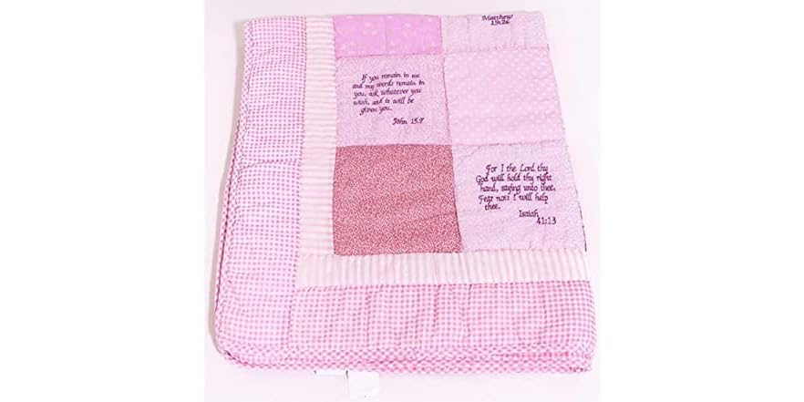 Personalized Embroidered Scripture Quilt