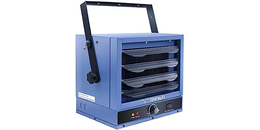 TEMPWARE Electric Garage Heater, 5000-Watt Ceiling Mount Sho (Open Box)